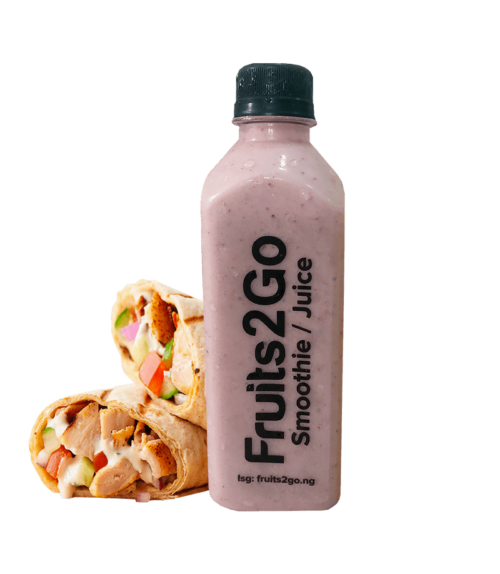 Chicken Wrap + 35cl Bottle Of Mixed Berry Smoothies | Fruits2go Cafe